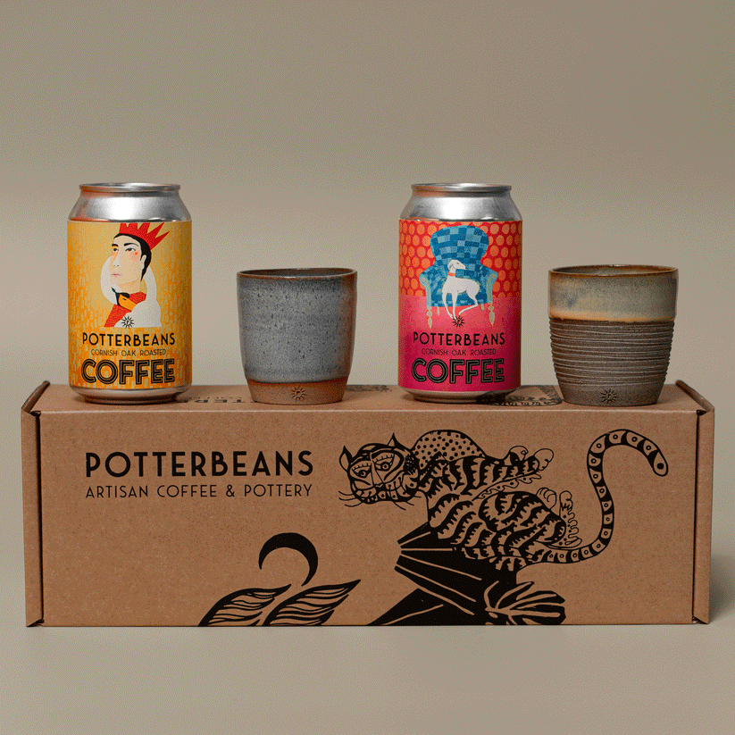 Espresso cup Gift Box, coffee and pottery set – Potterbeans